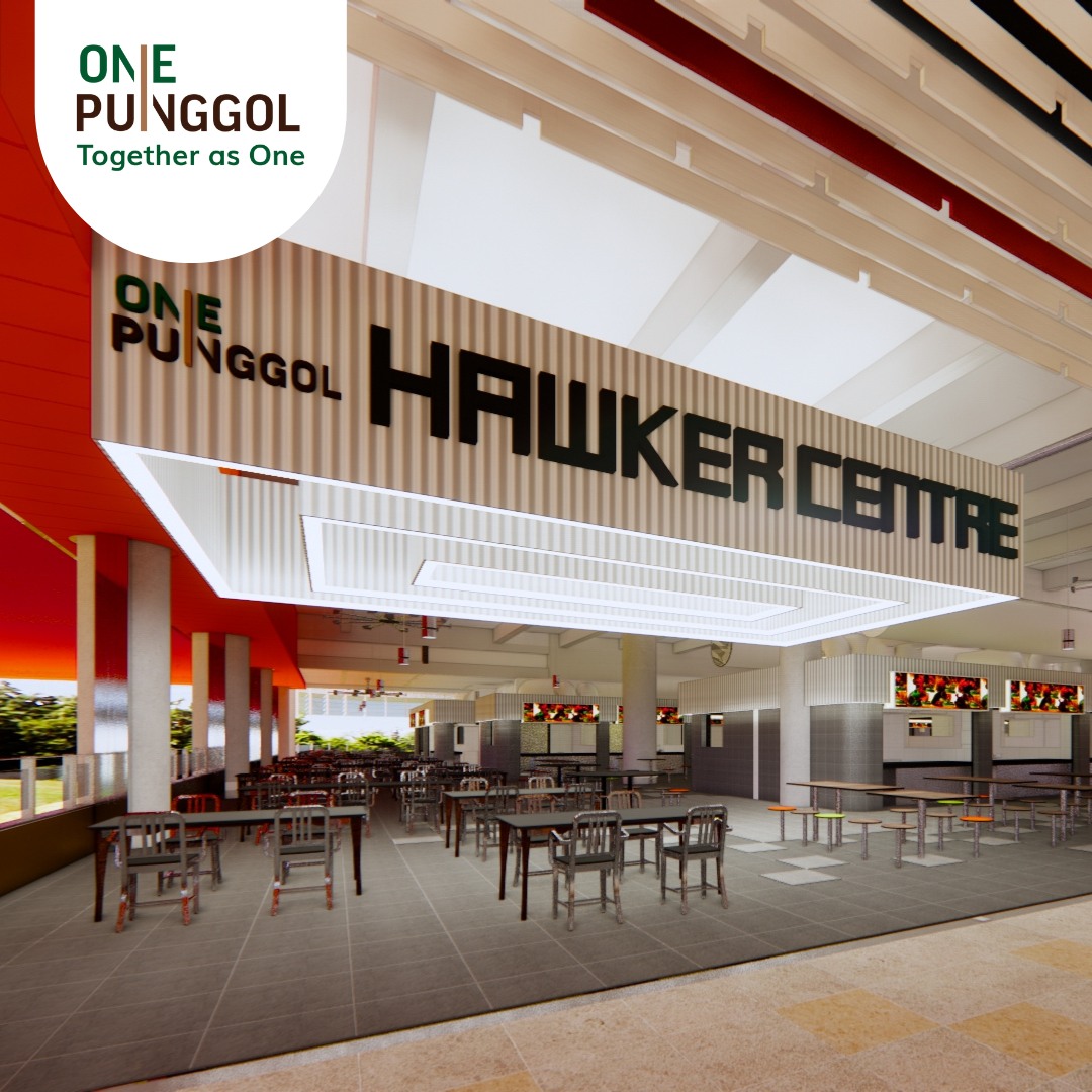 New One Punggol Boasts a 5-Storey Library, 700-Seat Hawker Centre ...